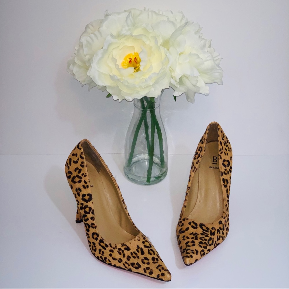 Bakers Leopard Print Red Sole Heels - Gem